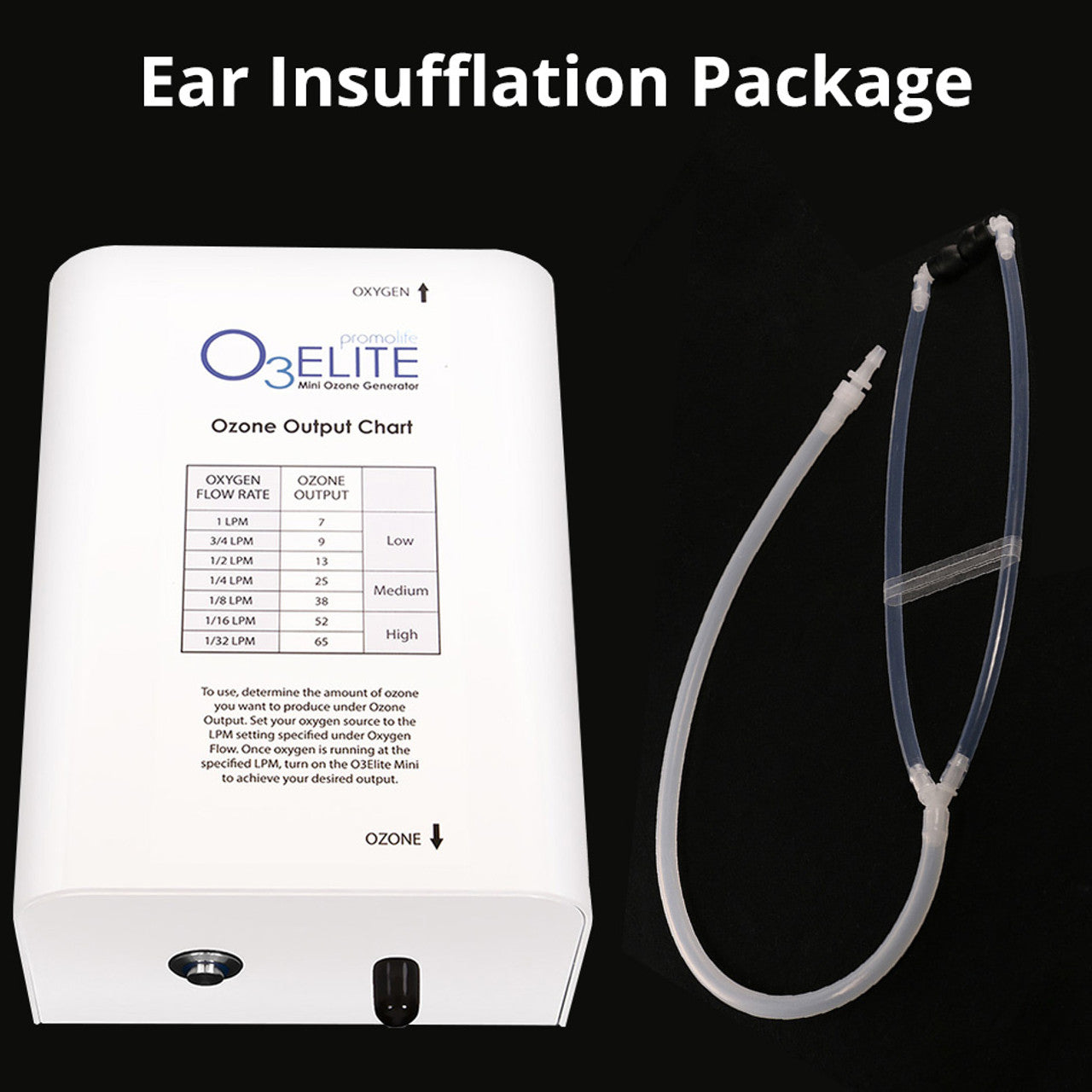 Ear Insufflation Ozone Package - Home Rehab Equipment